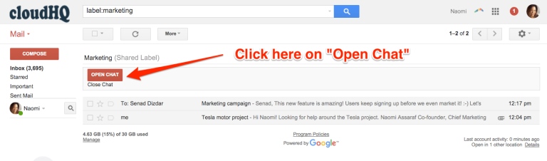 New (and free) Team Chat Tool for Gmail Labels – cloudHQ
