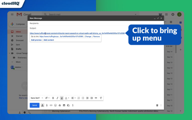 Send Visually Appealing URL Link Previews in Gmail – cloudHQ