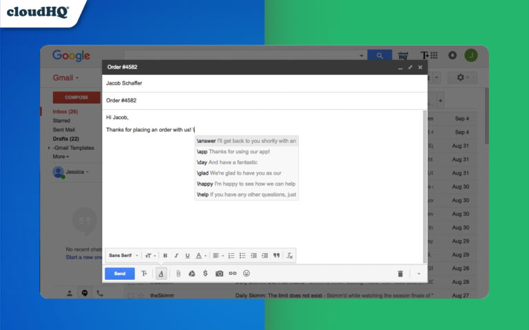 NEW! Gmail Snippets: How to Write an Email by Typing Only 3 Words – cloudHQ