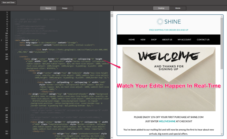 Make Your Emails Pop with our Free HTML Editor for Gmail – cloudHQ
