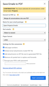 How to Forward Emails as a PDF – cloudHQ