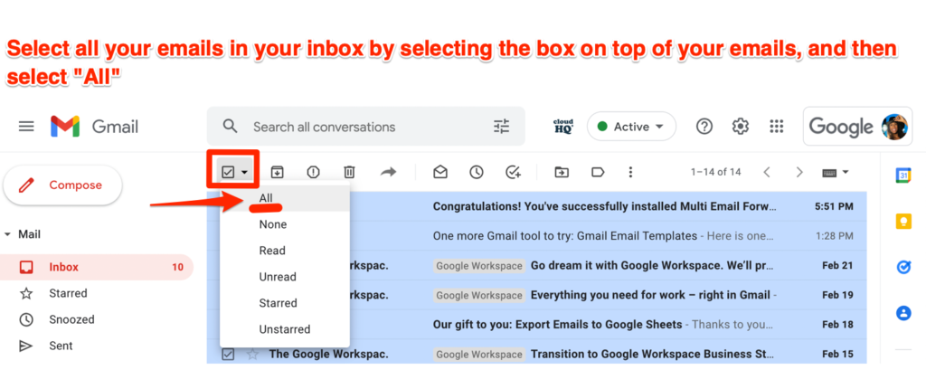 How To Forward Multiple Emails In Gmail Cloudhq