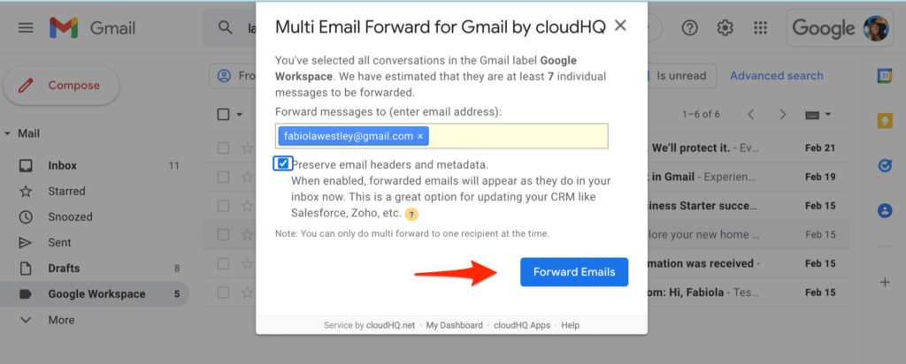 How to Forward Multiple Emails in Gmail – cloudHQ