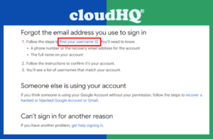 A Step by Step Guide On How to Recover Your Gmail Account – cloudHQ
