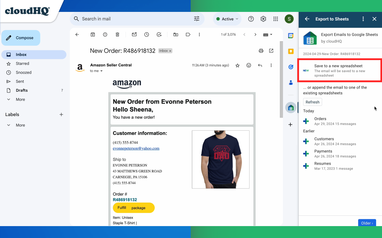 Amazon Order Export Simplified: Download Your History in Minutes – cloudHQ