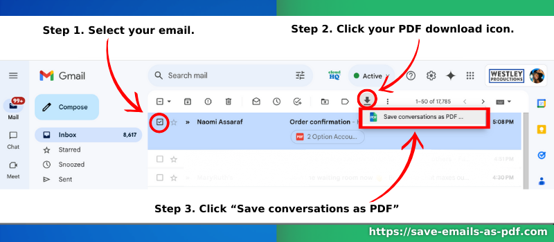Convert and Save Emails as PDF in Minutes – cloudHQ
