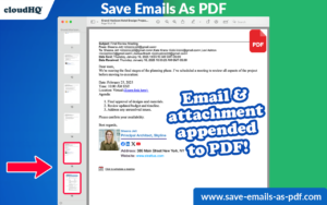 Append to PDF: Add Emails to an Existing PDF File – cloudHQ